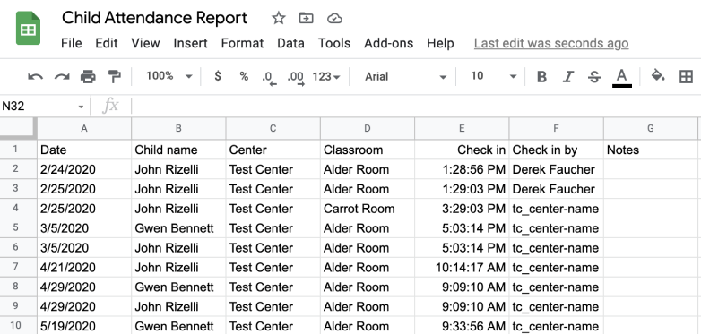 How to Pull a Child Attendance Report (CSV)